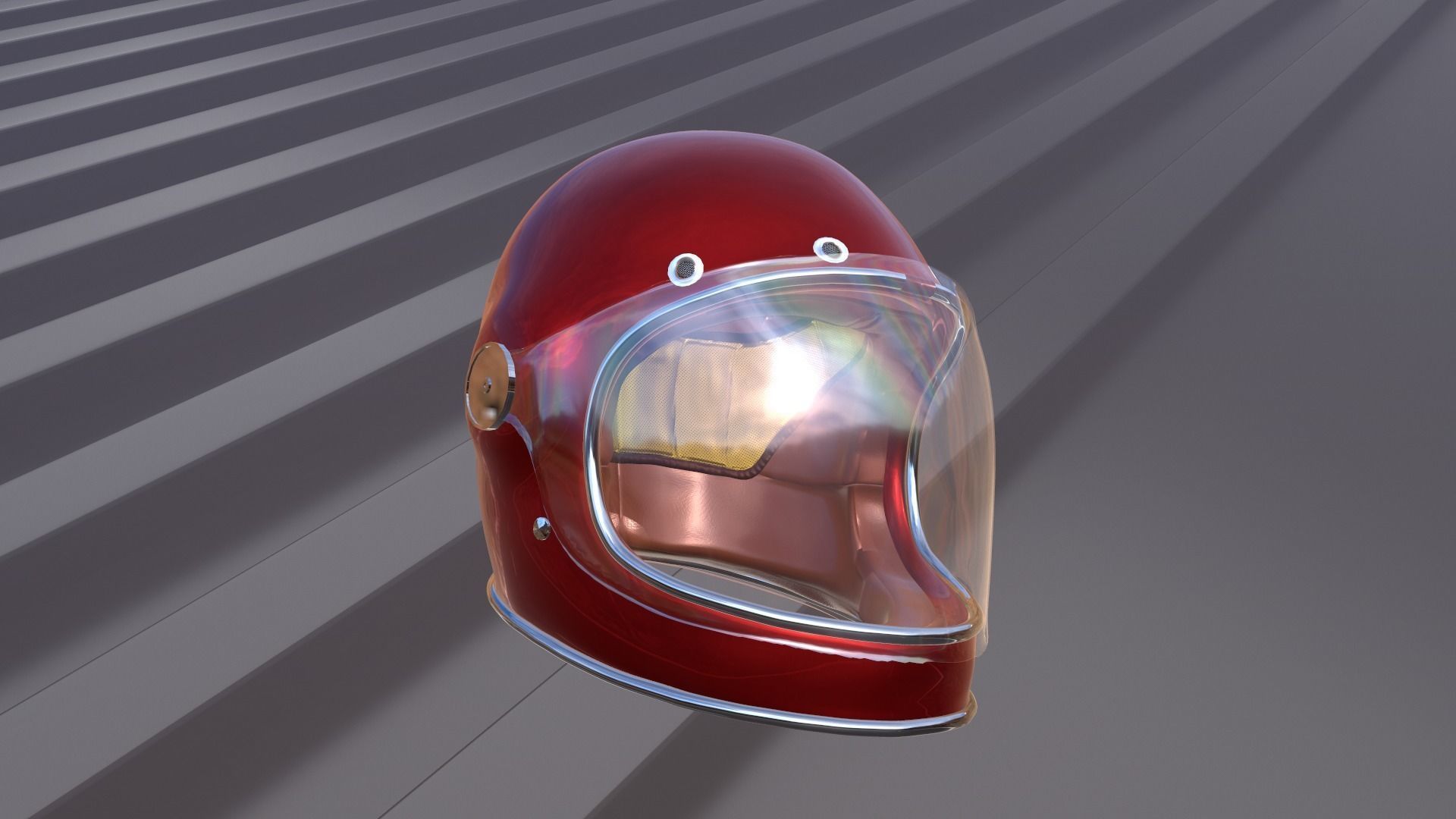 Motorcycle Helmet Package Classic Bell Model 3D model 3D printable ...
