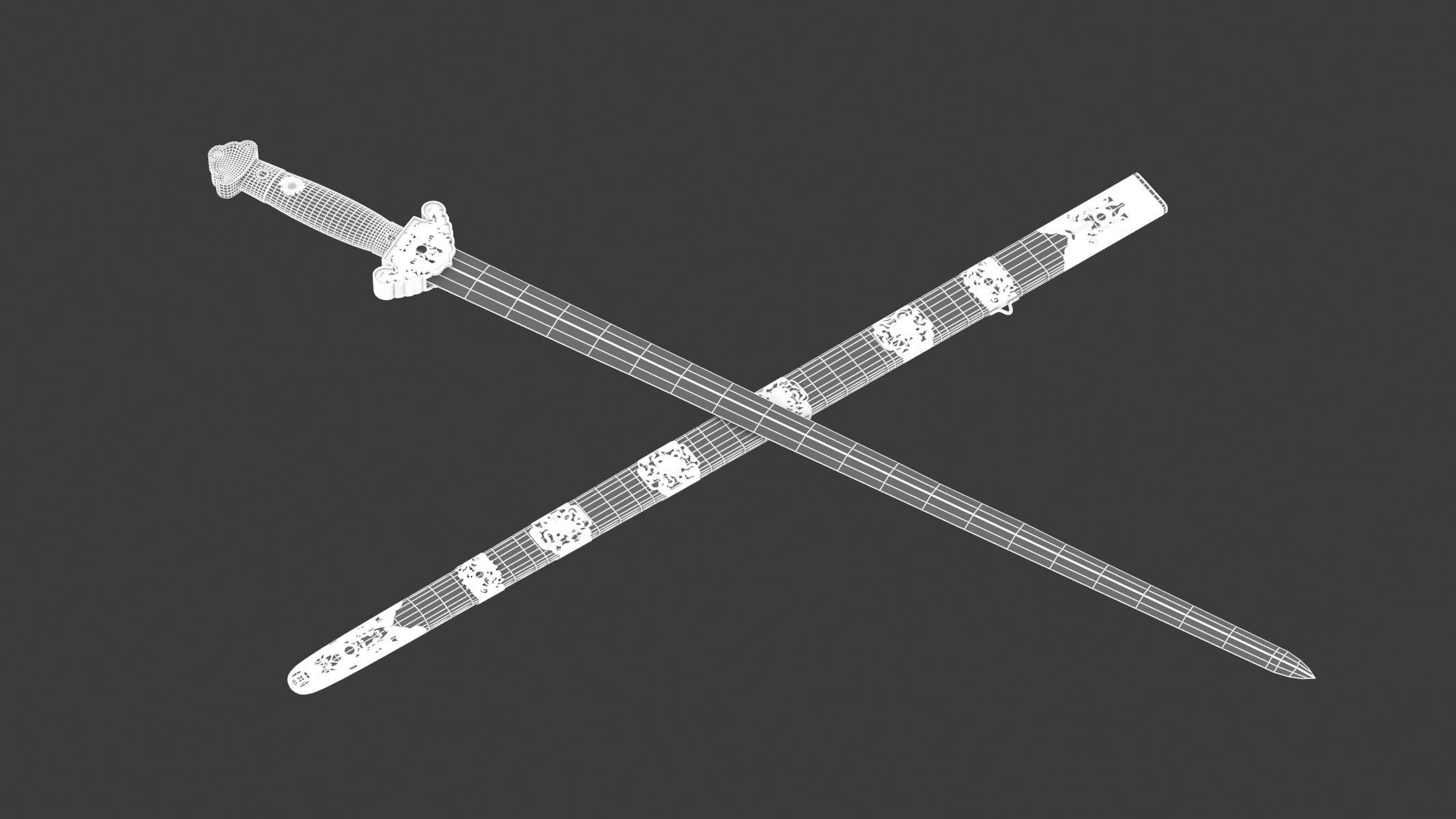 Jian Sword 3D model | CGTrader