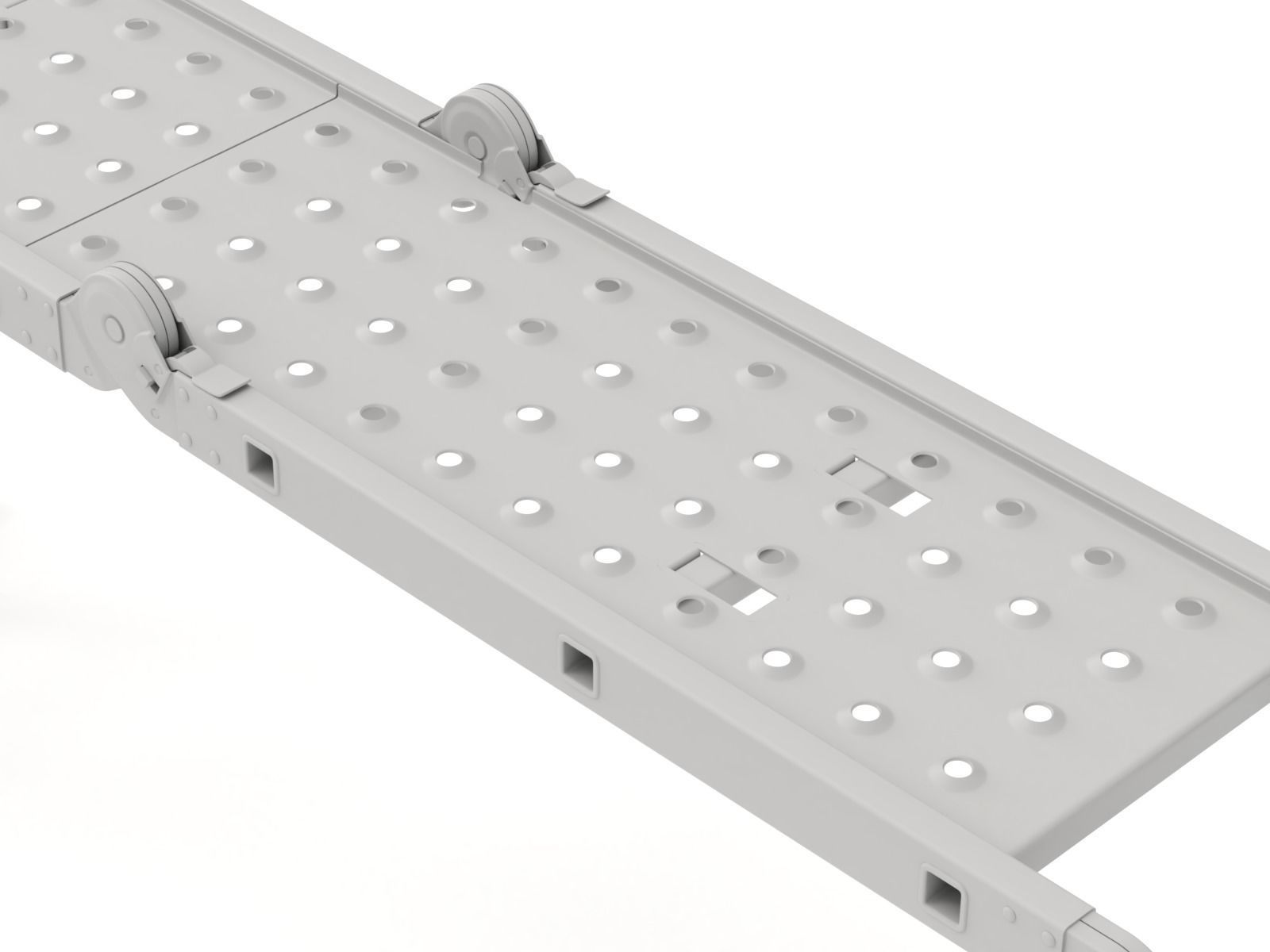 Multifunctional Aluminium Ladder 3D model rigged | CGTrader