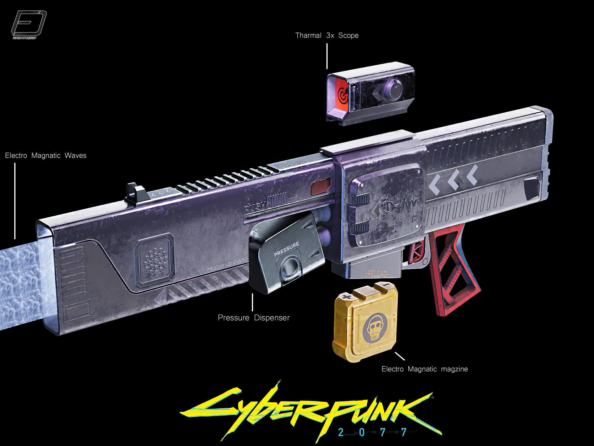 3D model EMP Assault Rifle VR / AR / low-poly | CGTrader