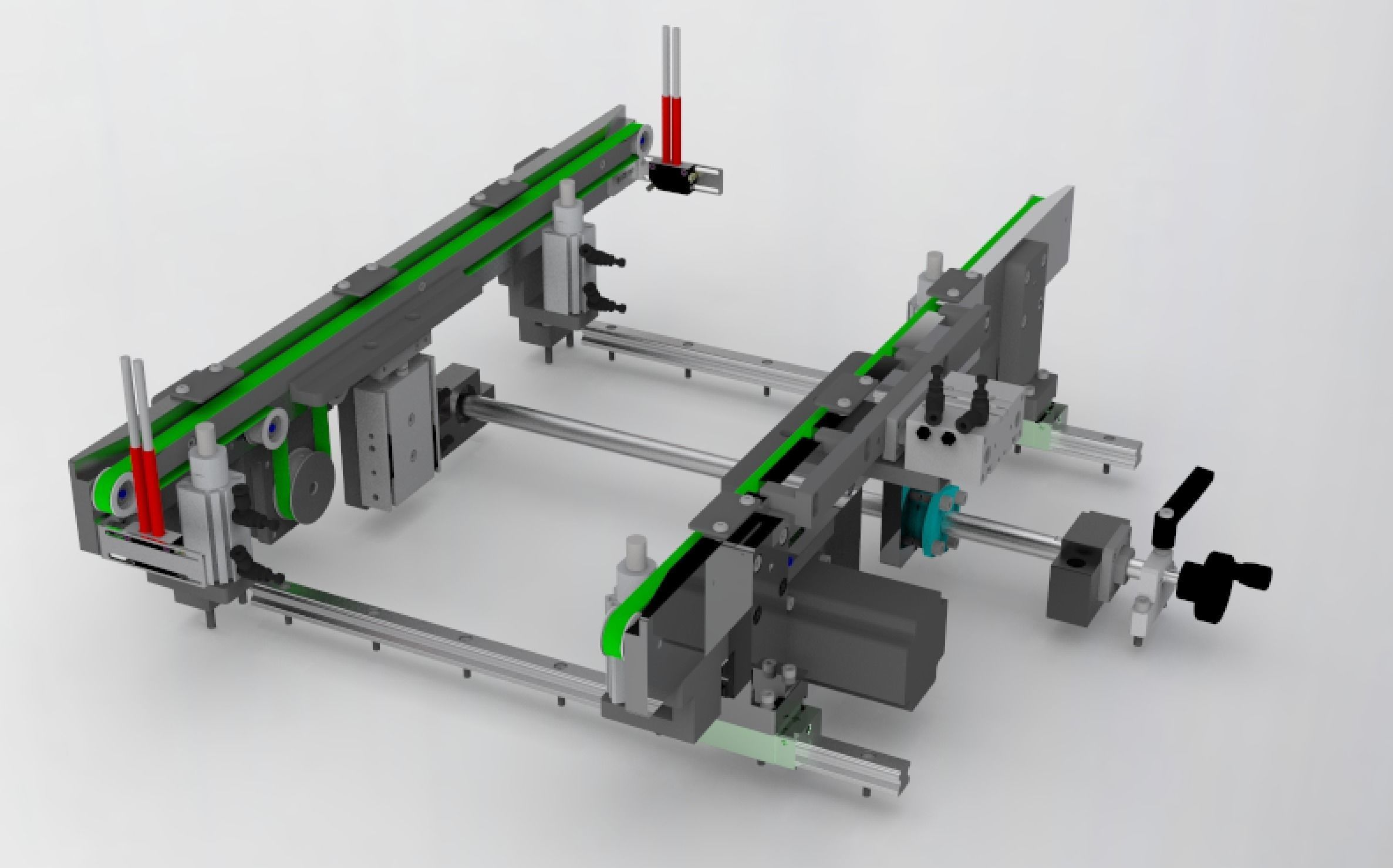 Variable pitch conveyor 3D model | CGTrader