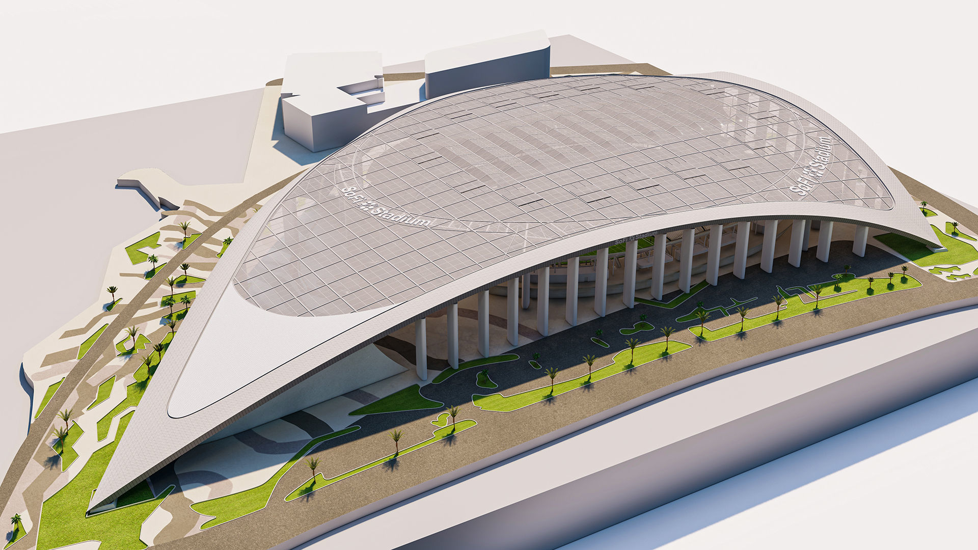 3D model SoFi Stadium California USA VR / AR / low-poly | CGTrader