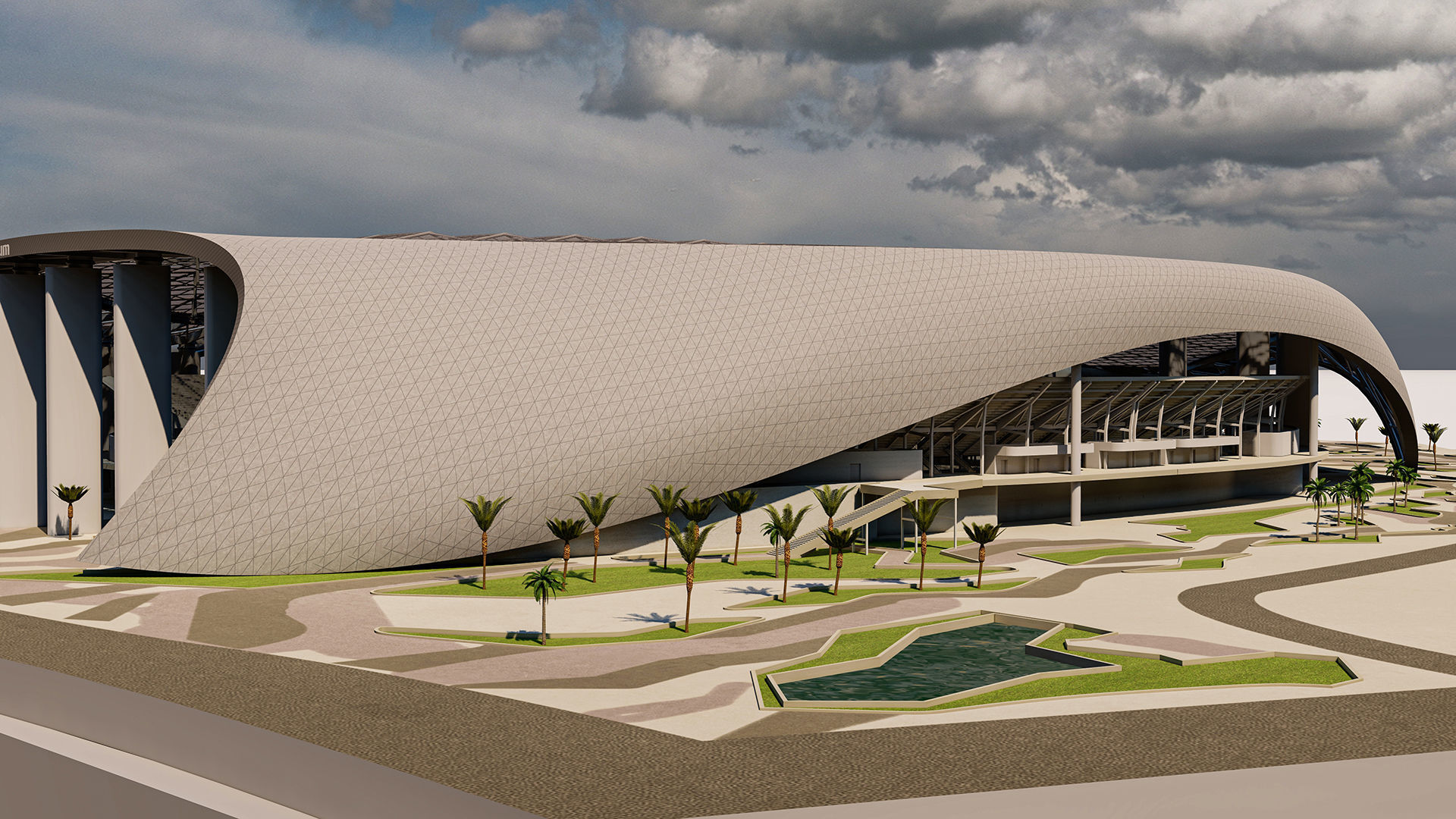 3D model SoFi Stadium California USA VR / AR / low-poly | CGTrader