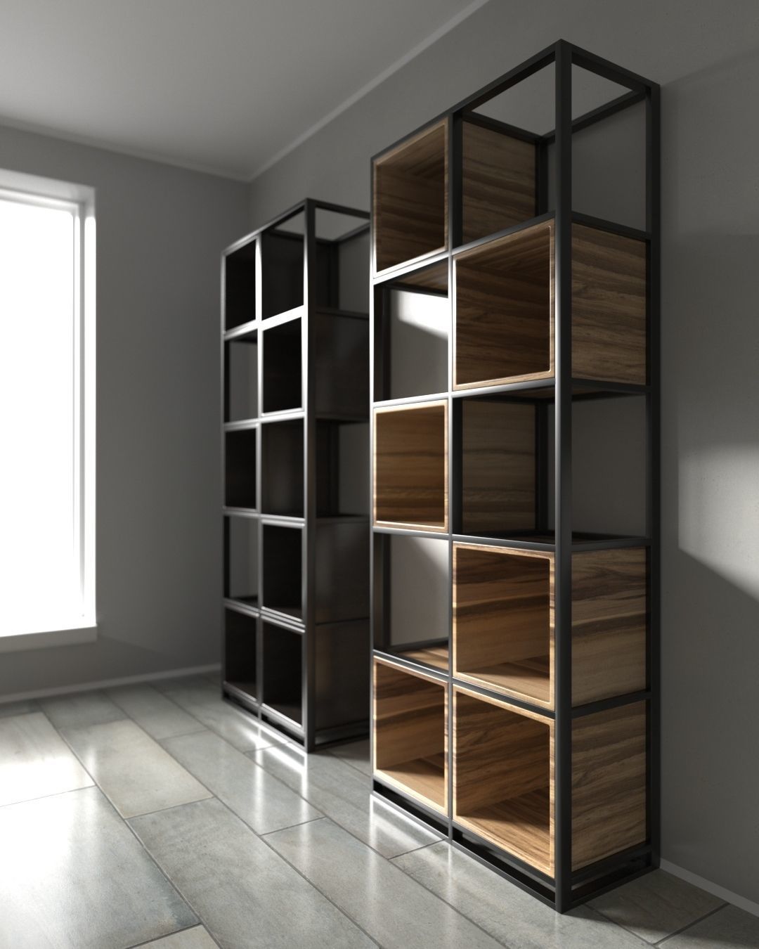 High-tech shelf 3D model | CGTrader