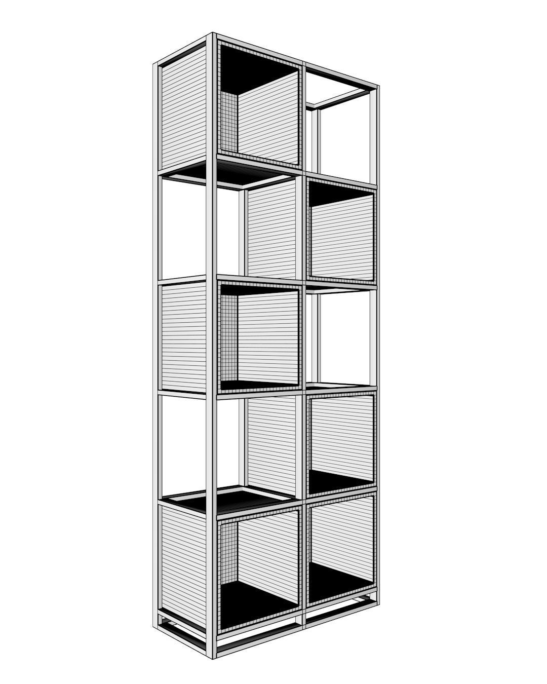 High-tech shelf 3D model | CGTrader