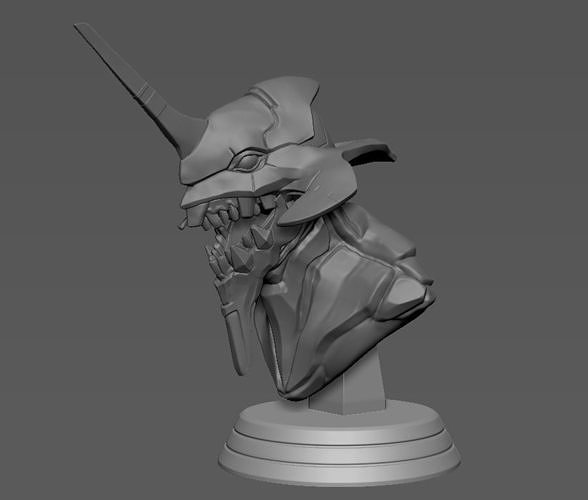 Evangelion EVA01 Bust 3D model 3D printable | CGTrader