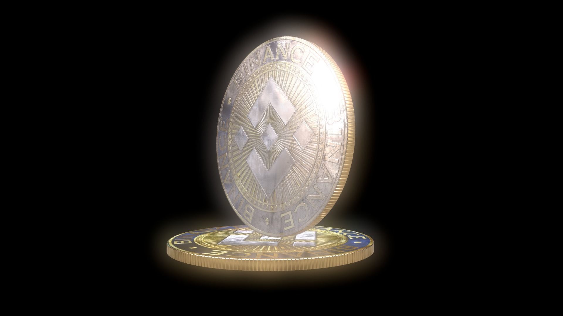 Binance coins BNB 3D model animated | CGTrader
