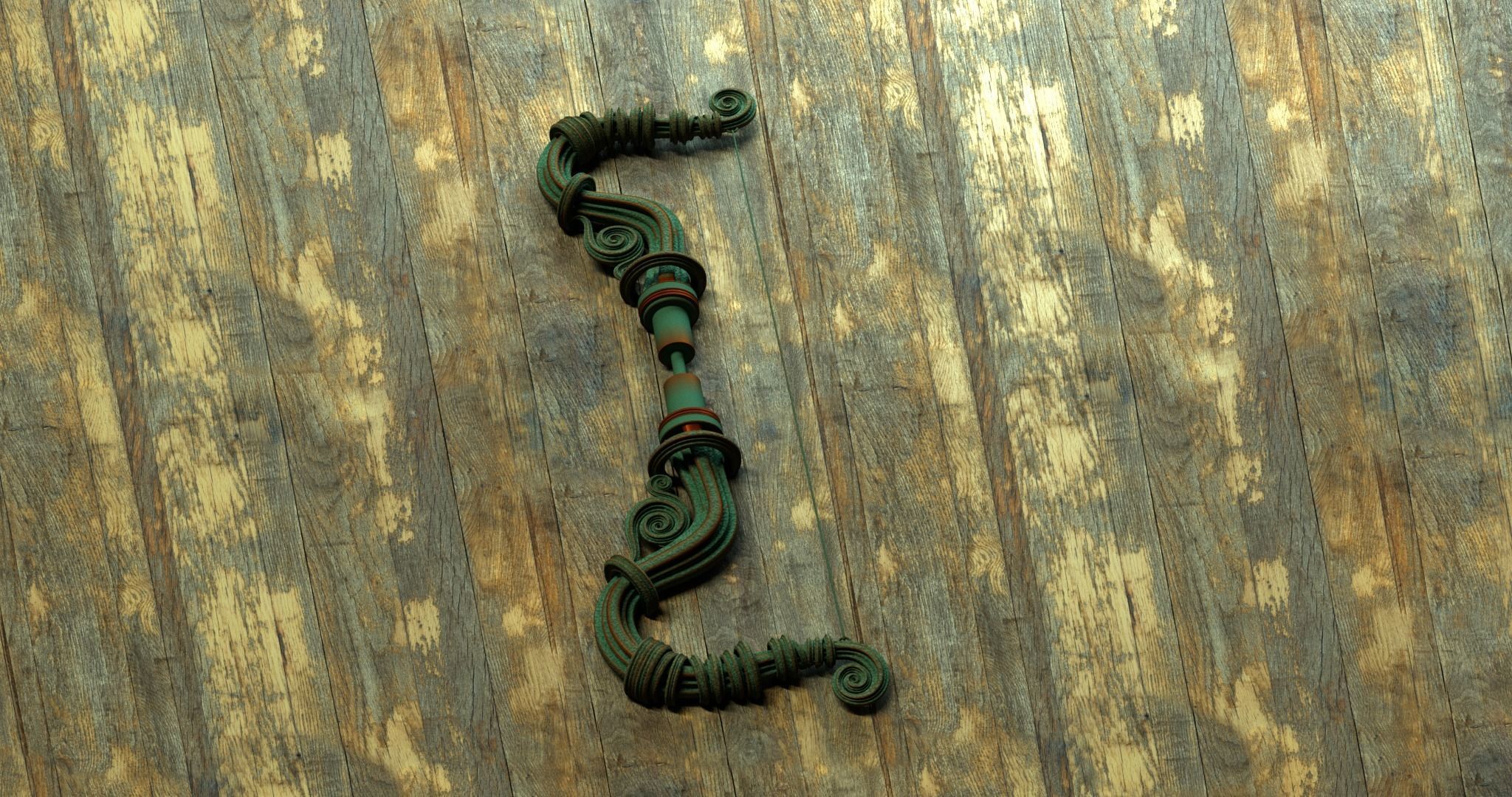 Old Rusty Stylized Bow free 3D model | CGTrader