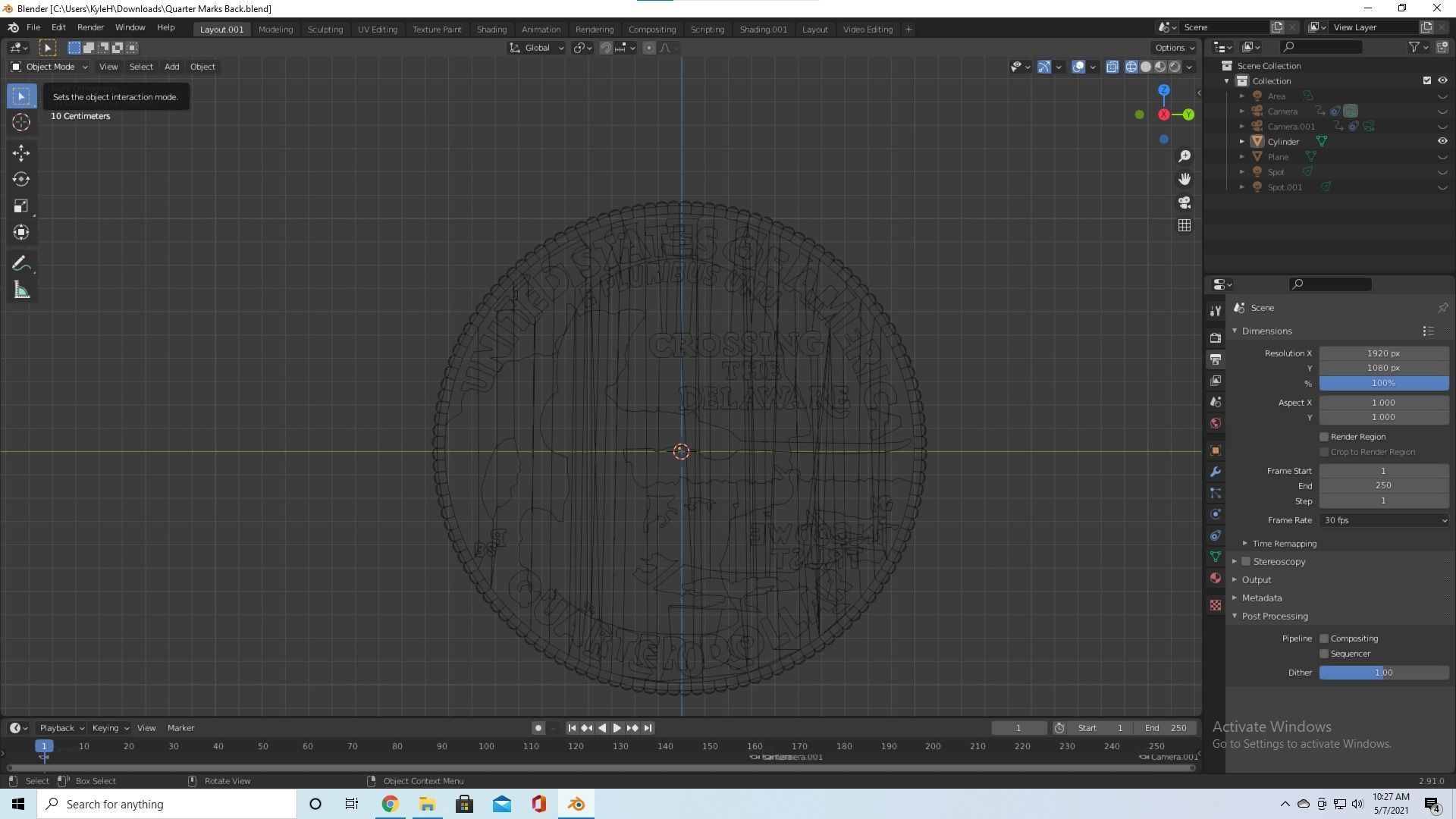 Realistic Quarter Clean and Grudgy free 3D model | CGTrader
