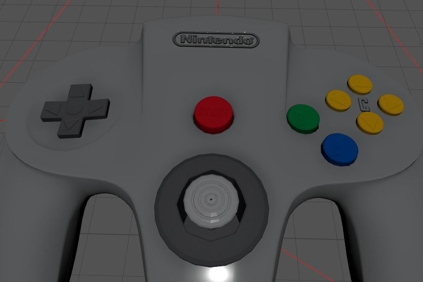 Nintendo 64 Controller Asset 3D model | CGTrader