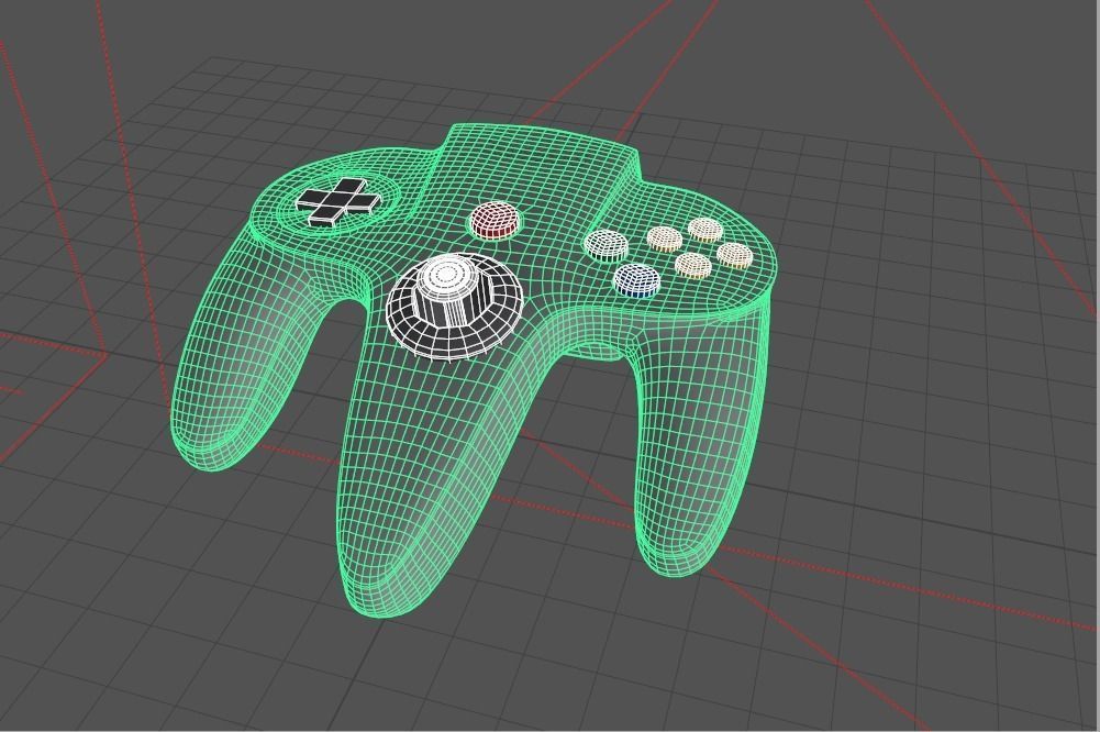 Nintendo 64 Controller Asset 3D model | CGTrader