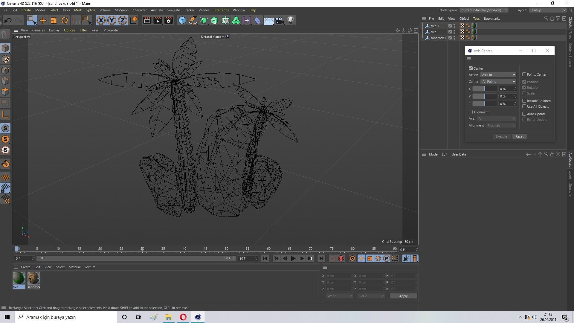 3D model Low Poly Sand Rocks 3 VR / AR / low-poly | CGTrader