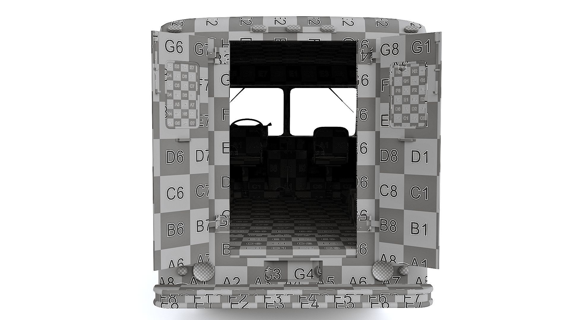 3D model Chevrolet P30 step van Red 1980s VR / AR / low-poly | CGTrader