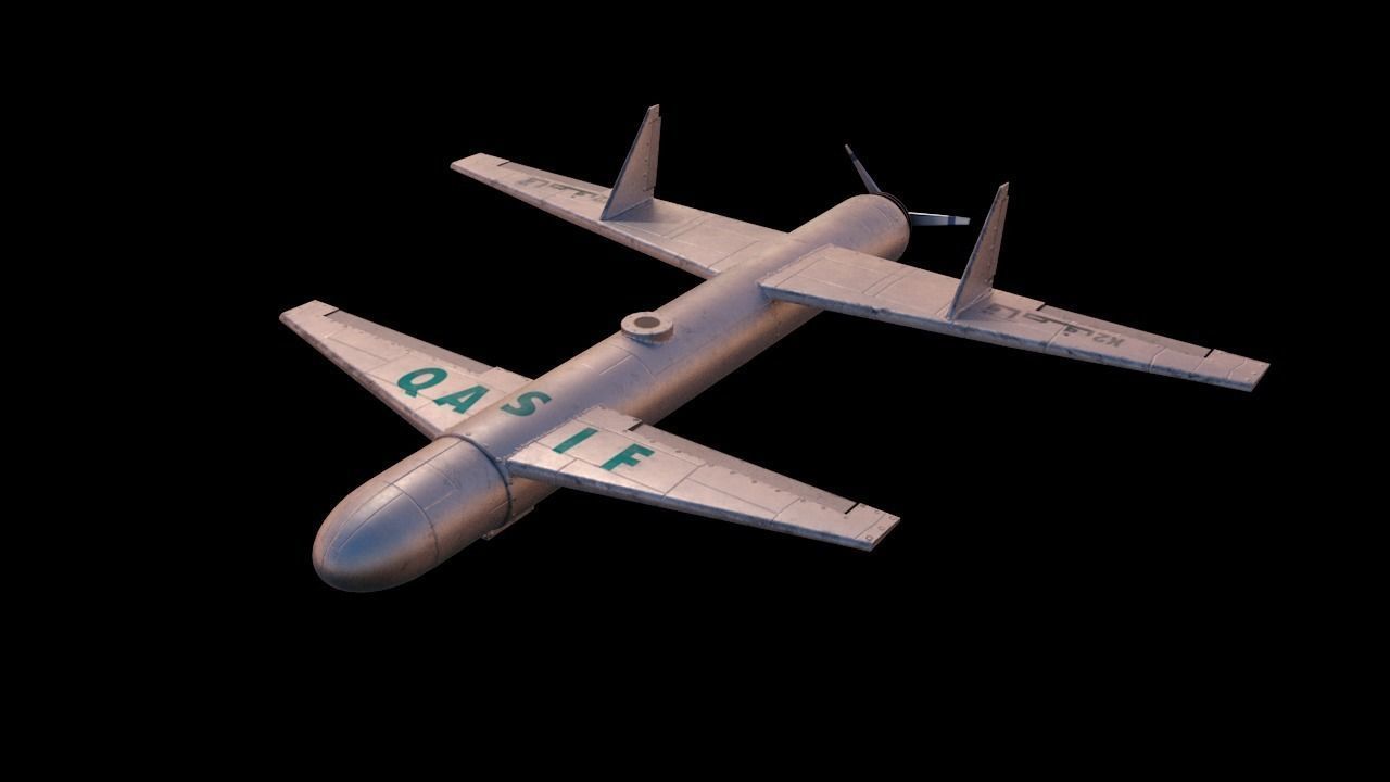 3D asset Drone QASIF K2 | CGTrader