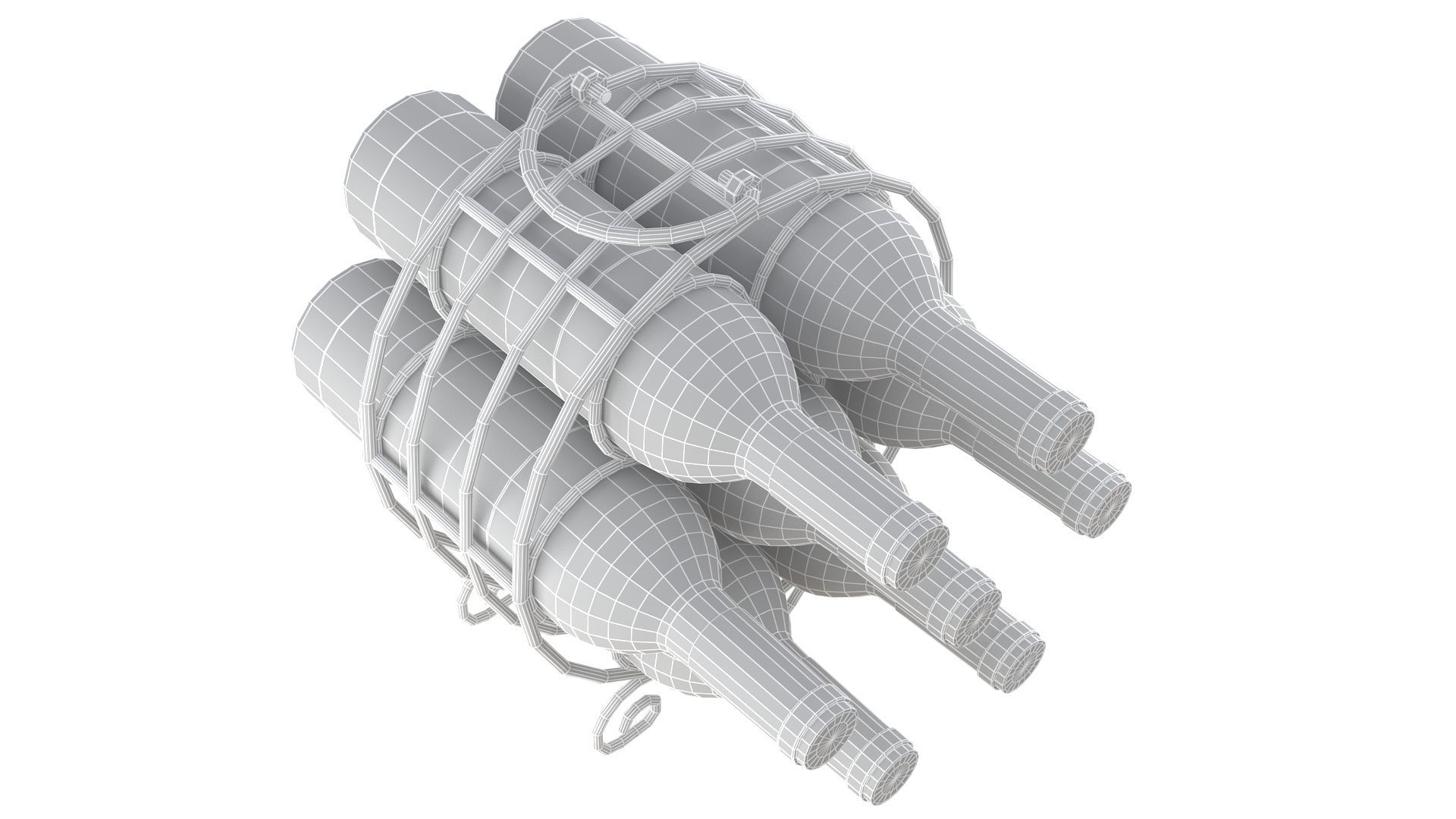 Circular Wine Rack Wine Bottles 3D model | CGTrader