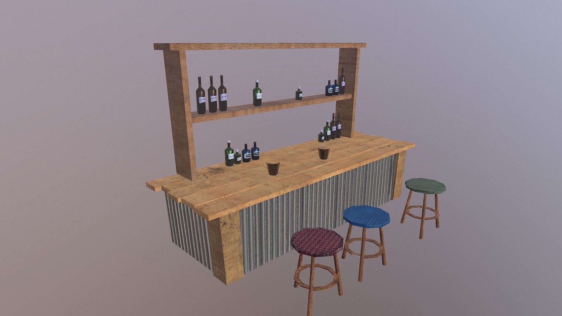 3D model Beach Bar VR / AR / low-poly | CGTrader
