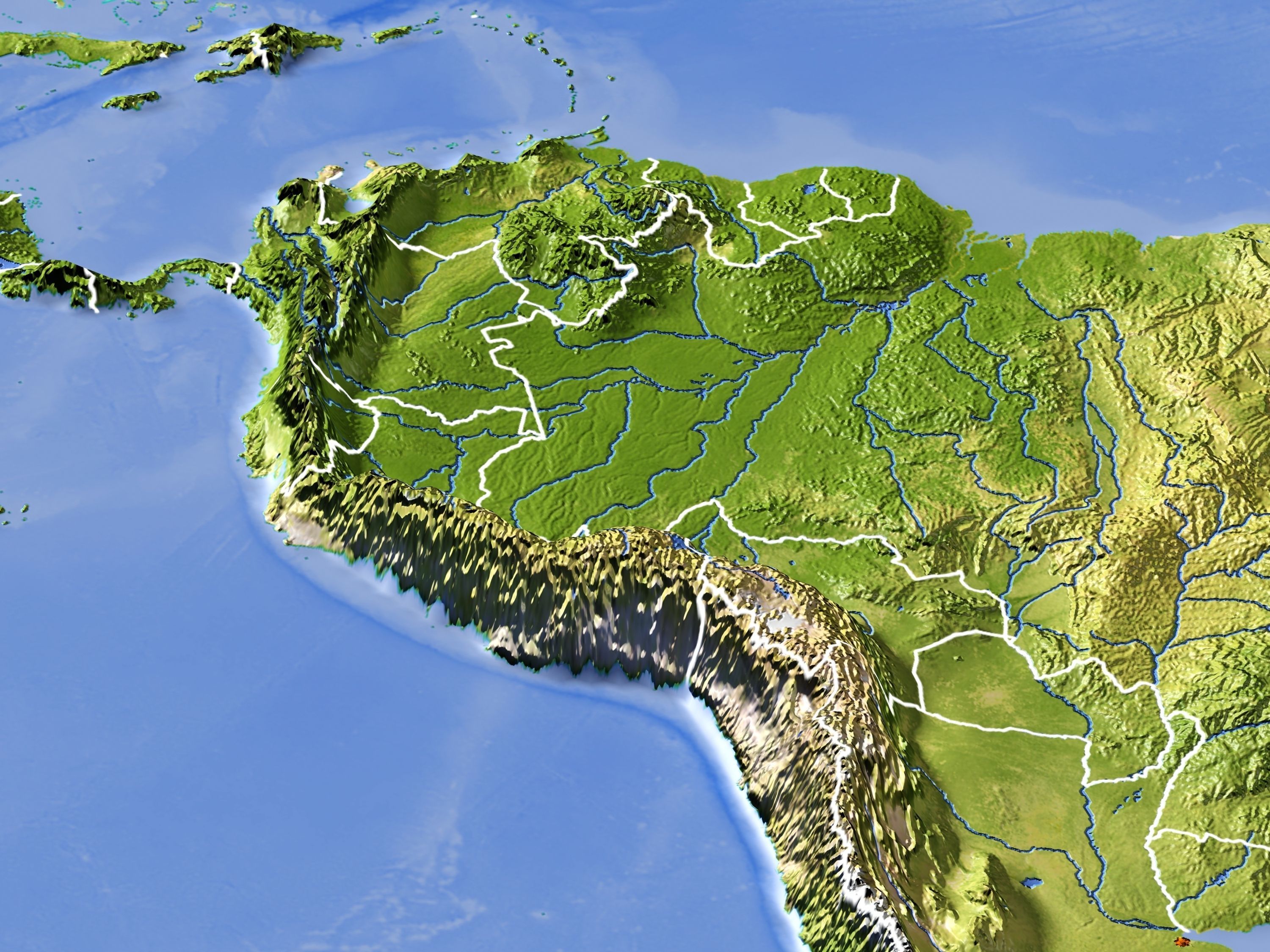 WorldMercator High resolution 3D relief maps 3D model | CGTrader