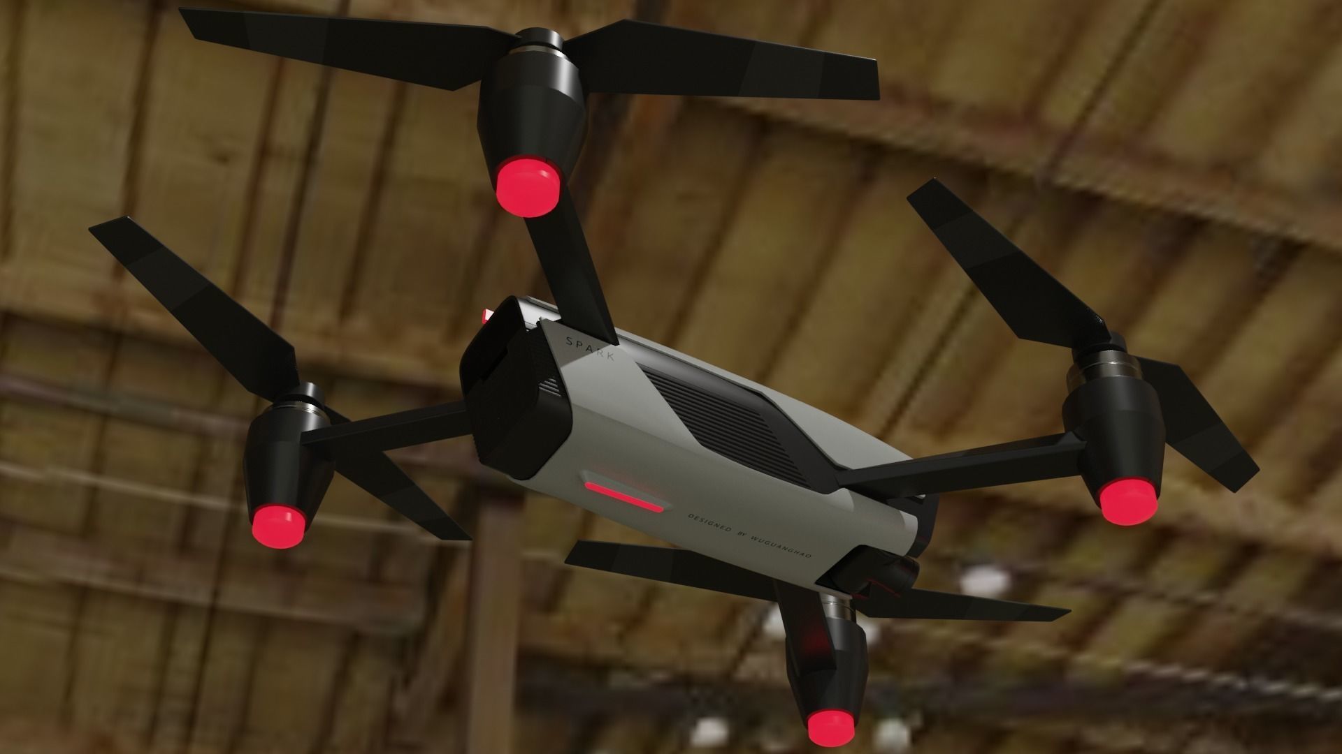 3D model Dji Drone VR / AR / low-poly | CGTrader