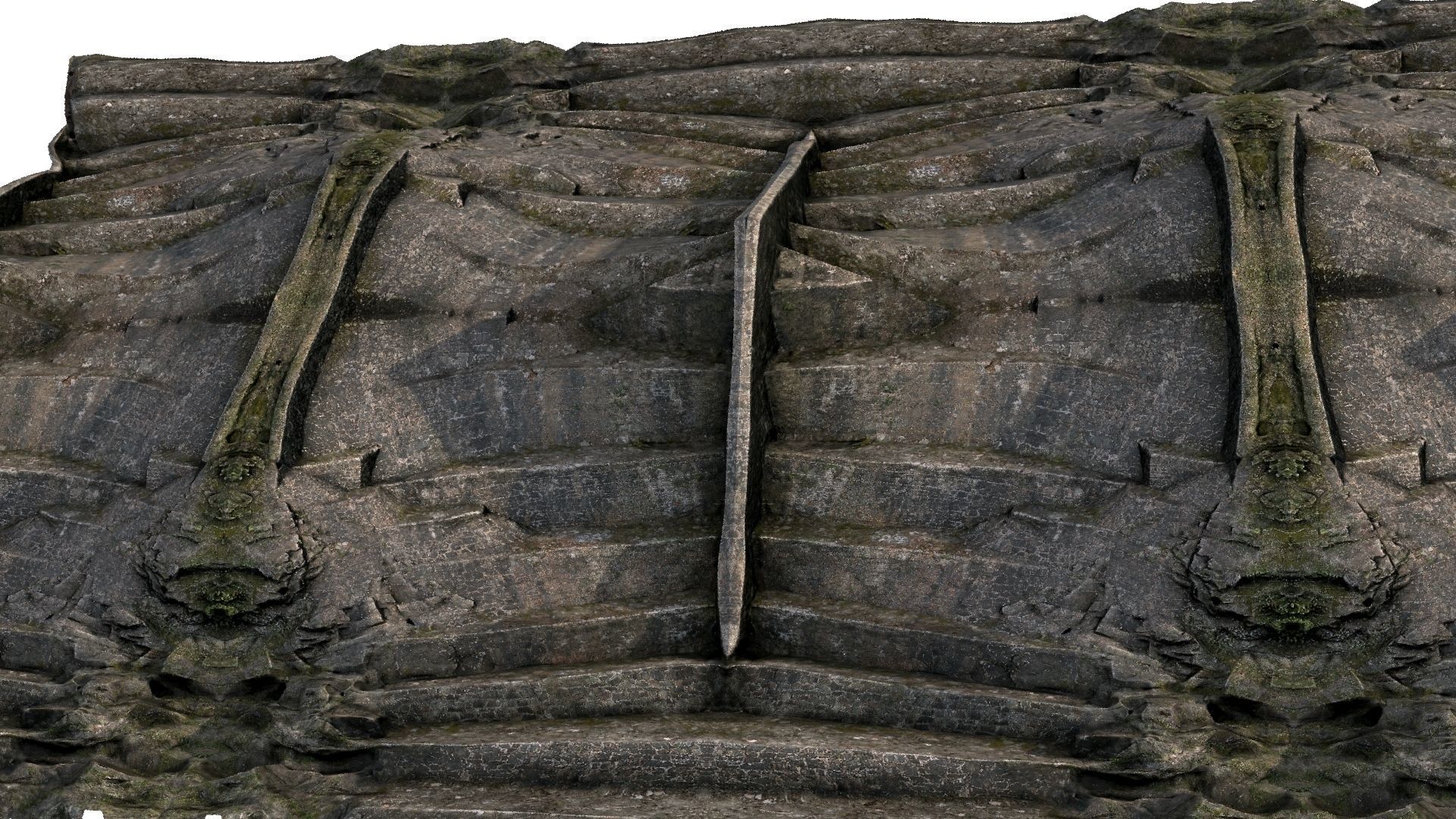 3D model Pyramid Temple Wall 01 04 VR / AR / low-poly | CGTrader