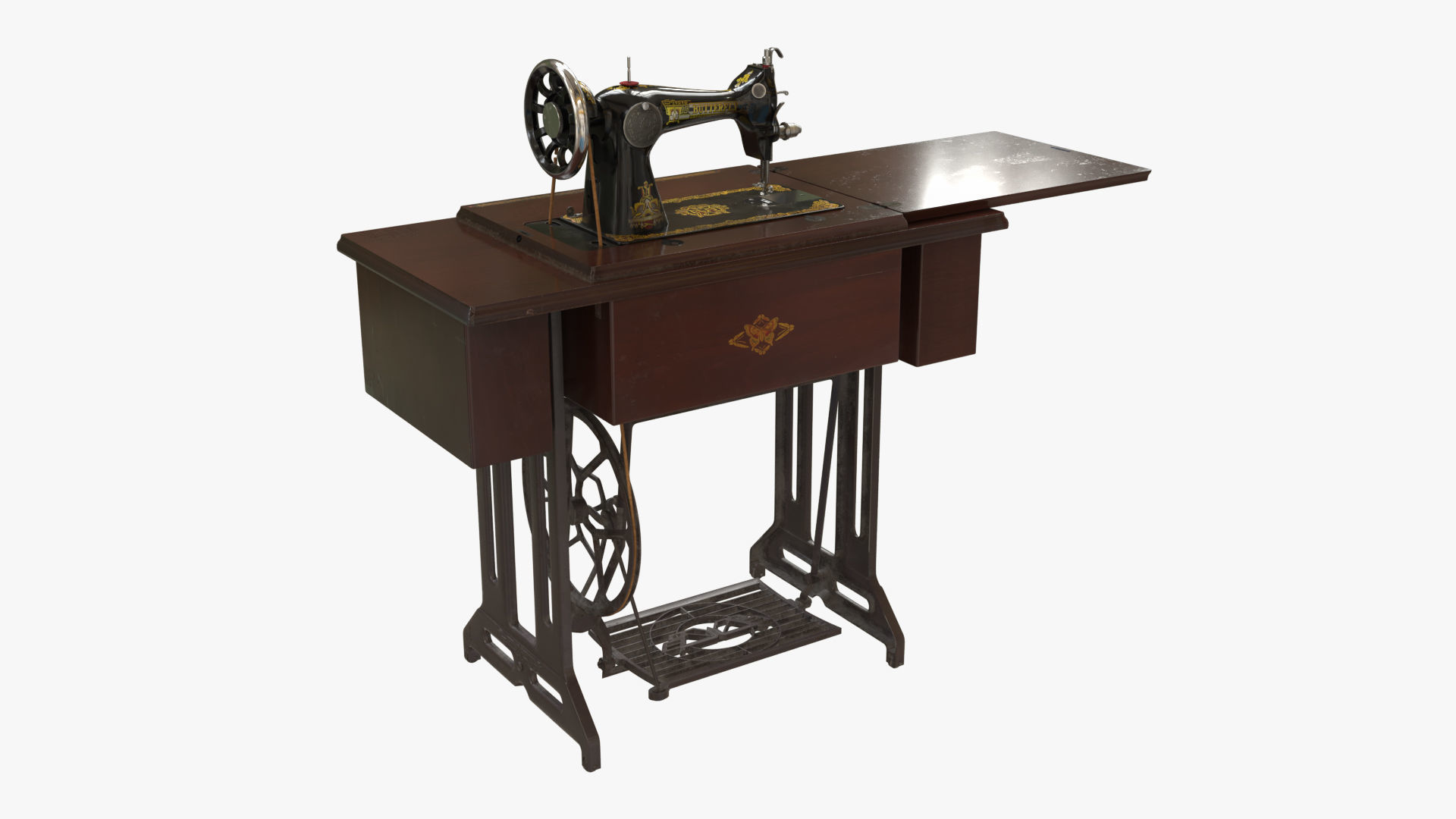 3D model Sewing machine Zinger VR / AR / low-poly | CGTrader
