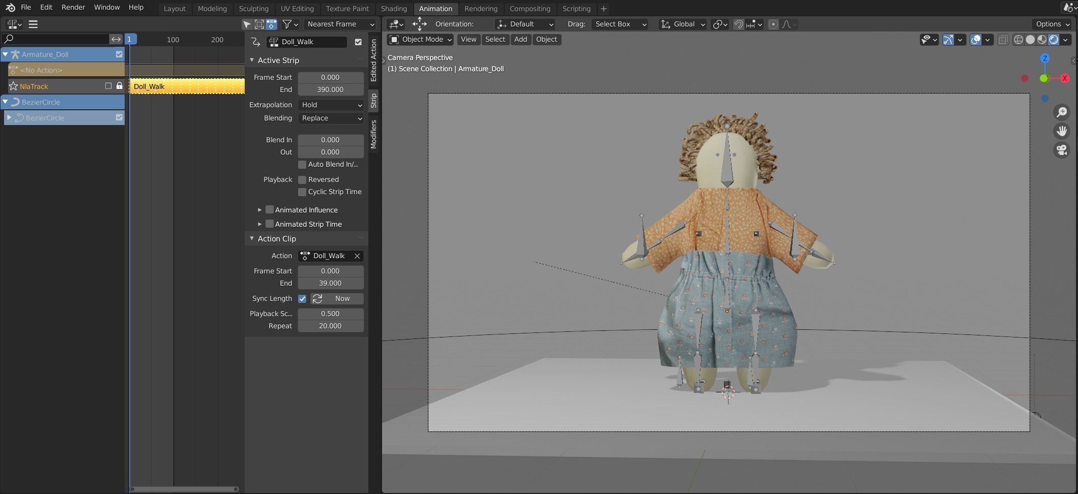 3D model Rag Doll VR / AR / low-poly | CGTrader