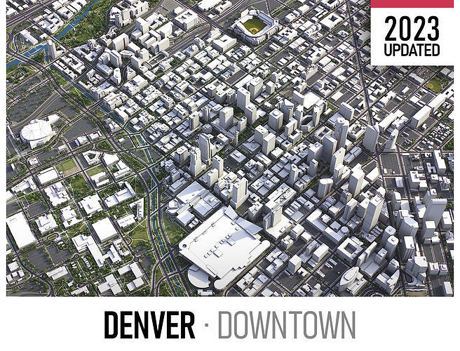 3D model Denver VR / AR / low-poly | CGTrader