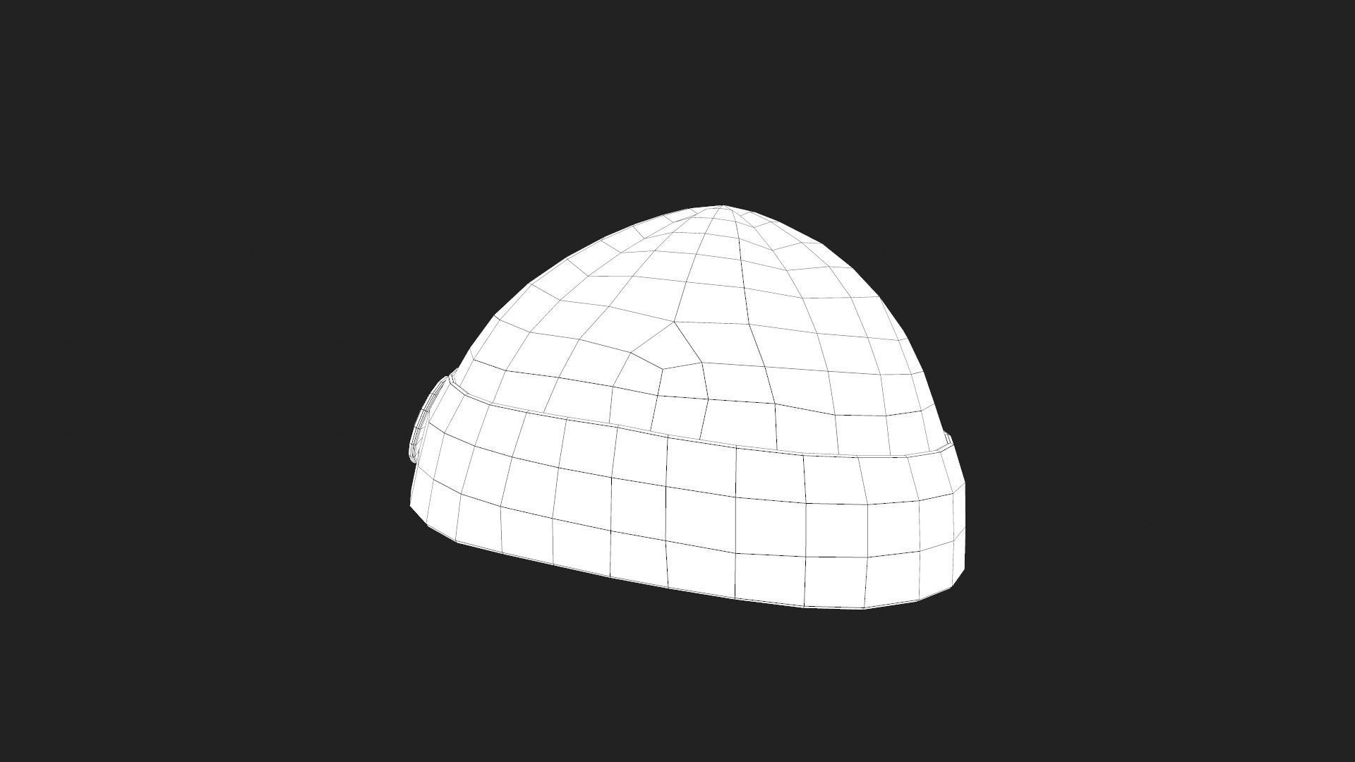 3D model White Beanie VR / AR / low-poly | CGTrader