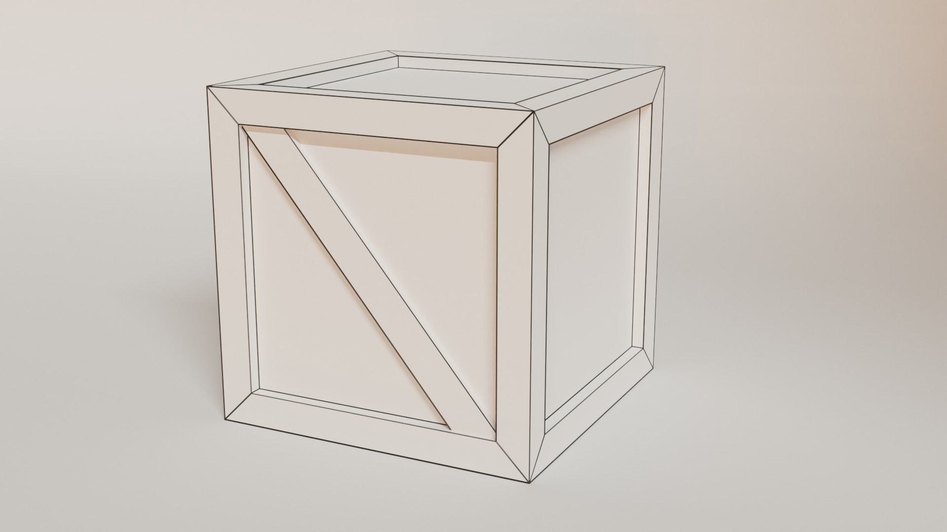 Simple Low Poly Crate free VR / AR / low-poly 3D model | CGTrader