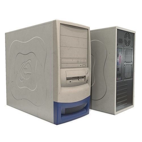 3D model Old PC Case VR / AR / low-poly | CGTrader