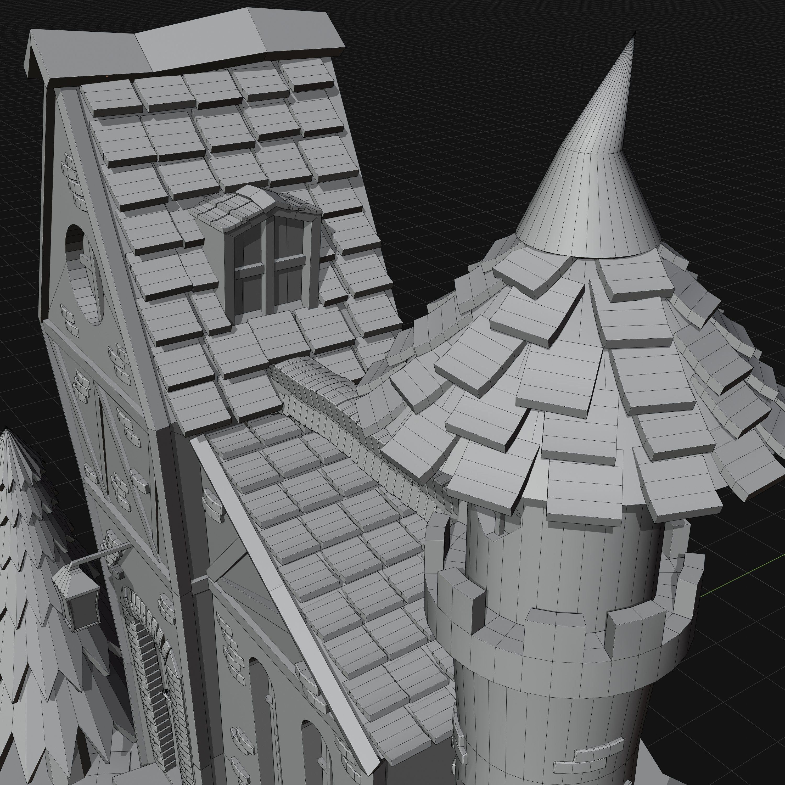 Low poly wizards house free VR / AR / low-poly 3D model | CGTrader