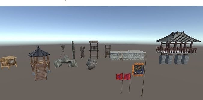 Background object package 3D model | CGTrader