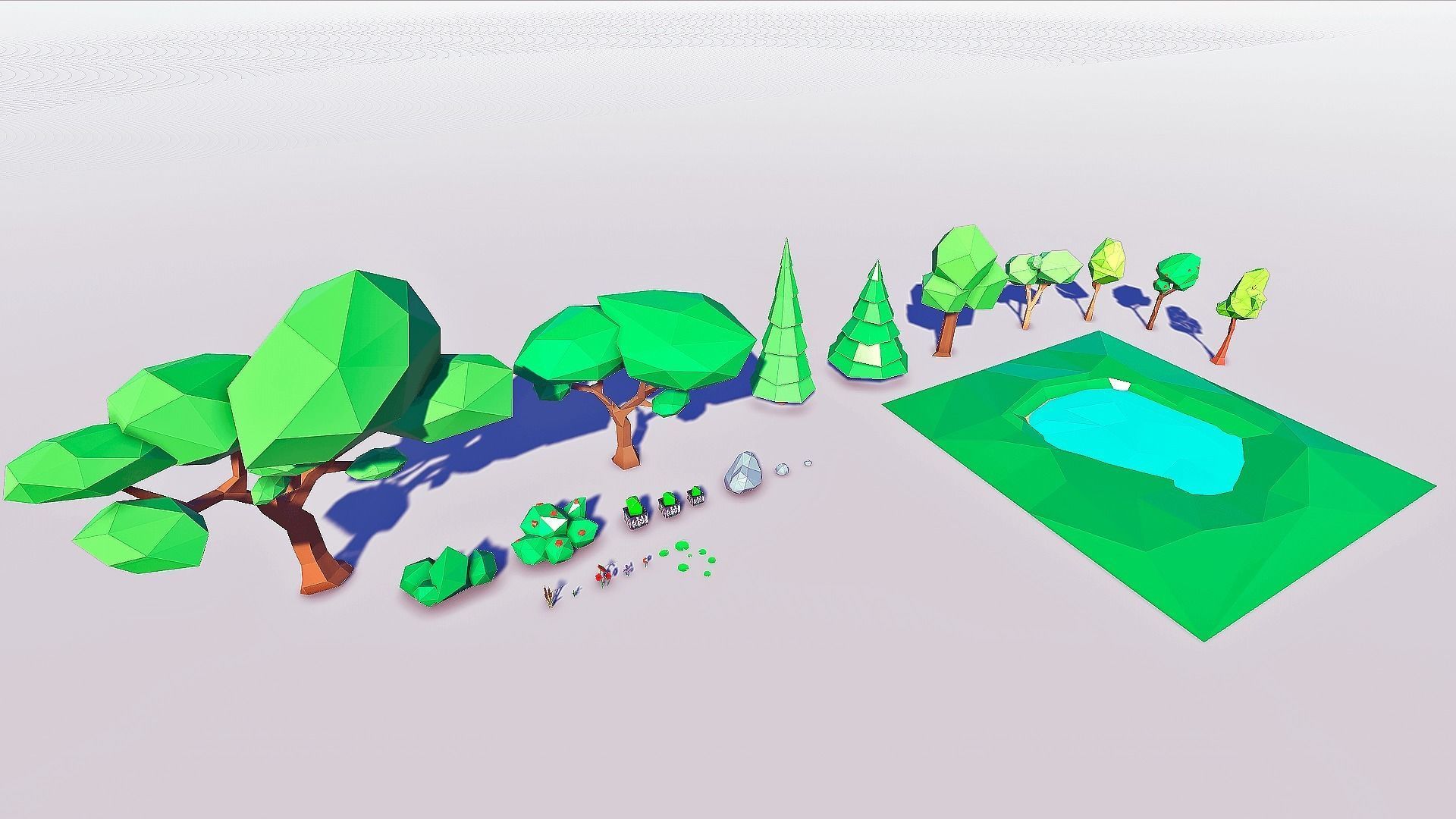 3D model Amusement Park VR / AR / low-poly animated | CGTrader