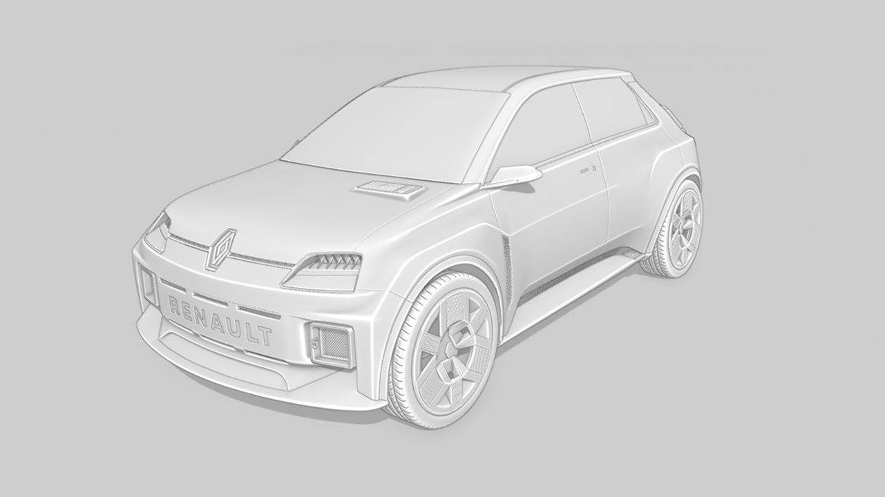 Renault 5 EV Prototype 3D model | CGTrader