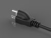 Power Cable 3 Pin plug 3D model | CGTrader