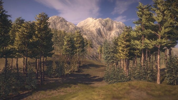 forest unity 3D model animated rigged | CGTrader