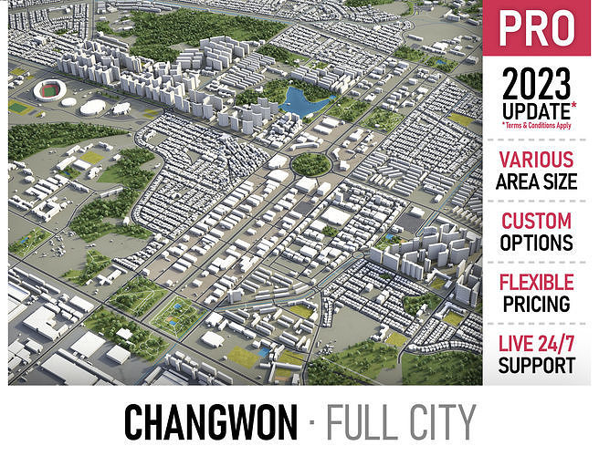 3D model Changwon VR / AR / low-poly | CGTrader