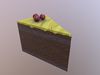 3D model Low Poly Cake piece of VR / AR / low-poly | CGTrader