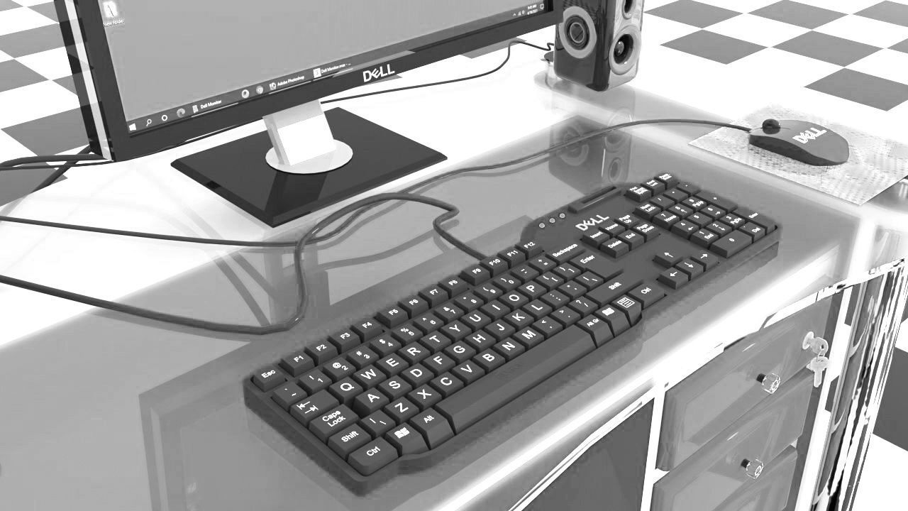 computer setup 3D model animated | CGTrader