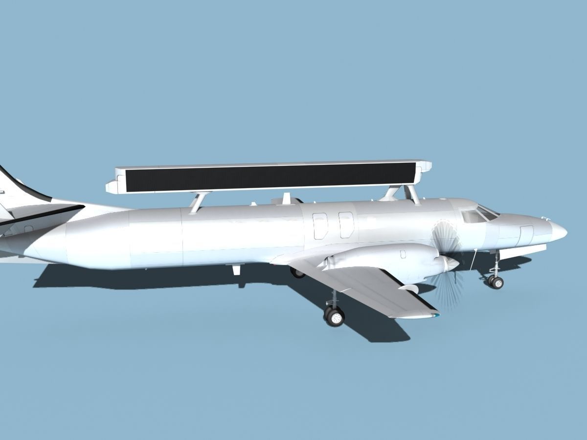 Swearingen RC-26B Condor Bear Metal 3D model animated rigged | CGTrader