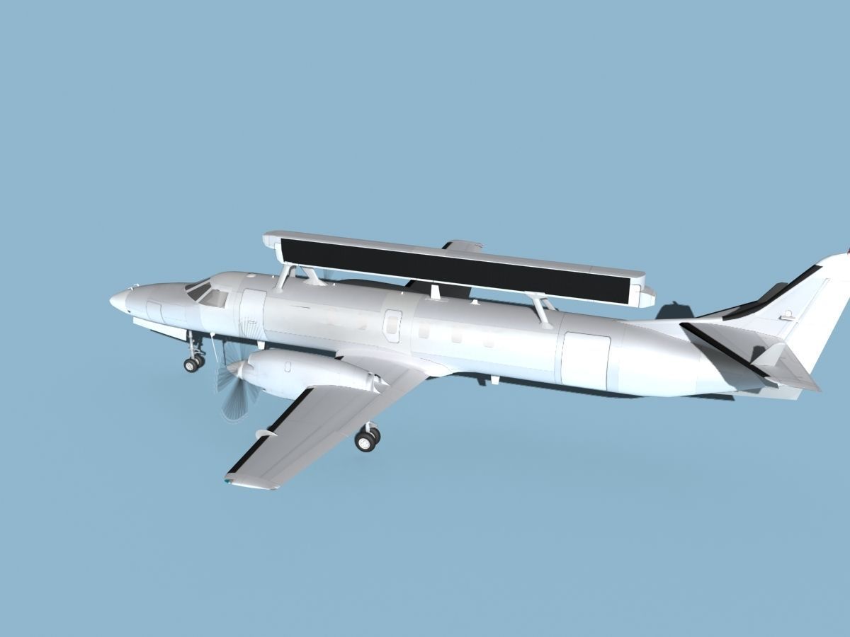 Swearingen RC-26B Condor Bear Metal 3D model animated rigged | CGTrader