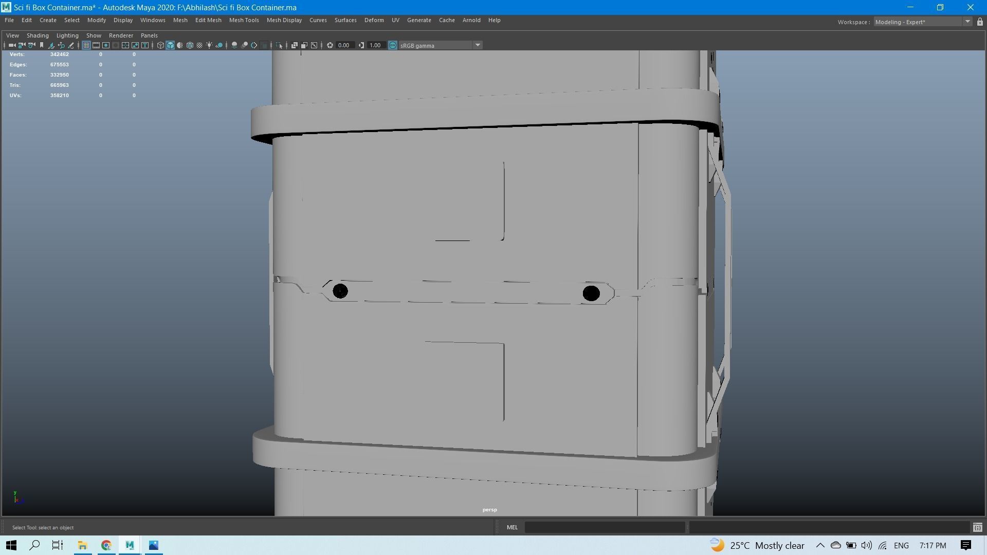 Sci fi Box Container 3D model | CGTrader