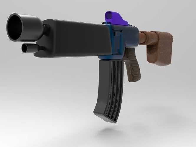 M6-Toon Rifle 3D model | CGTrader