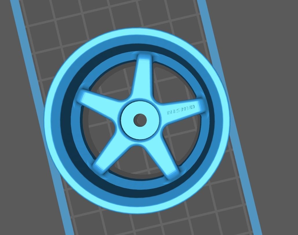 tenth scale NISMO TE RC drift wheel 6mm offset 12mm hex 3D model 3D ...