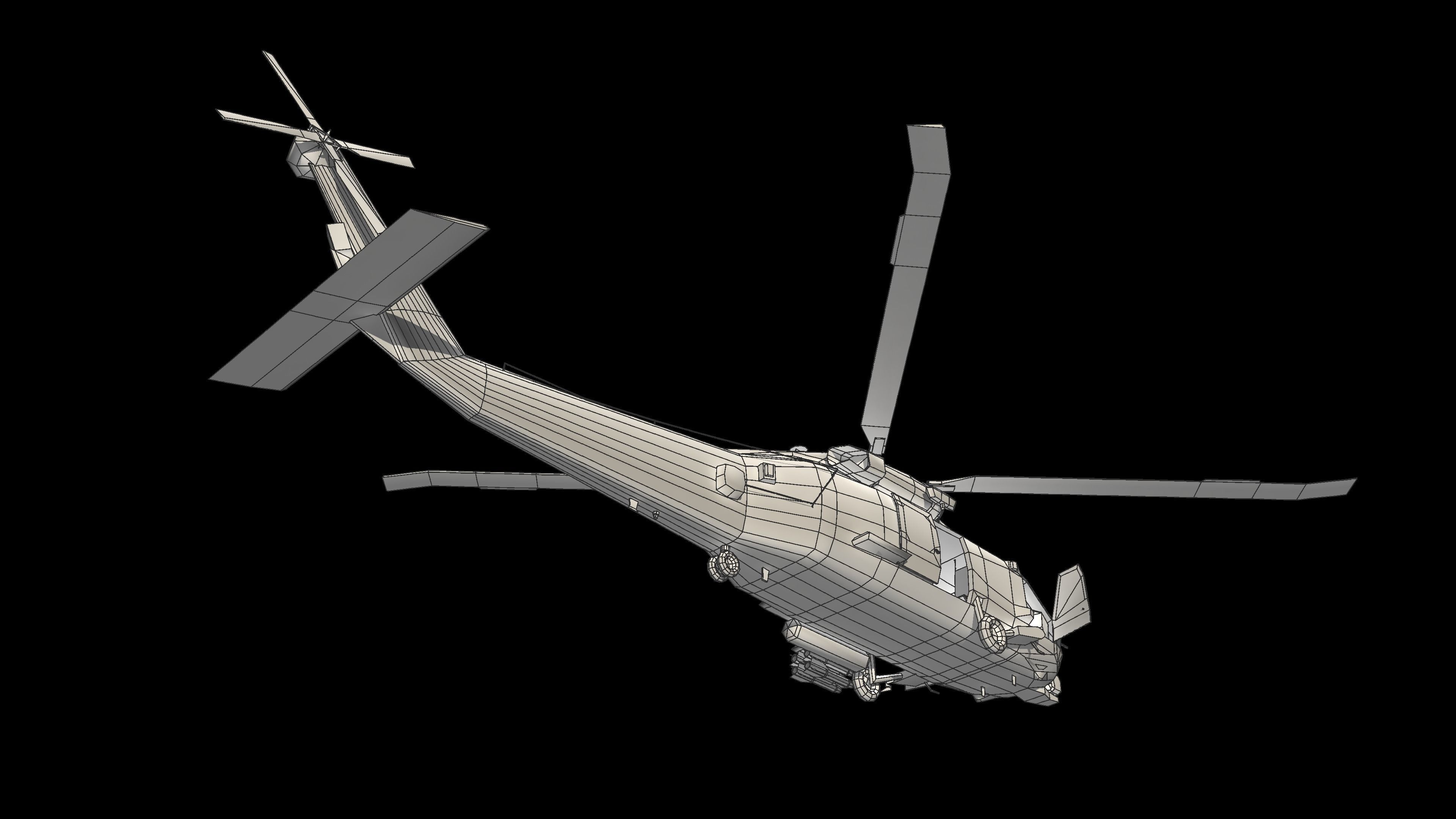 3D model SH-60 Seahawk VR / AR / low-poly | CGTrader
