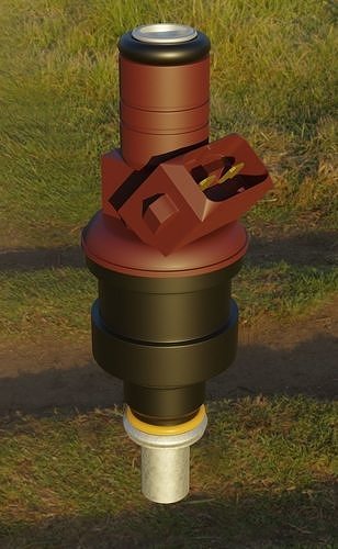 Nissan GT-R fuel injector 3D model | CGTrader