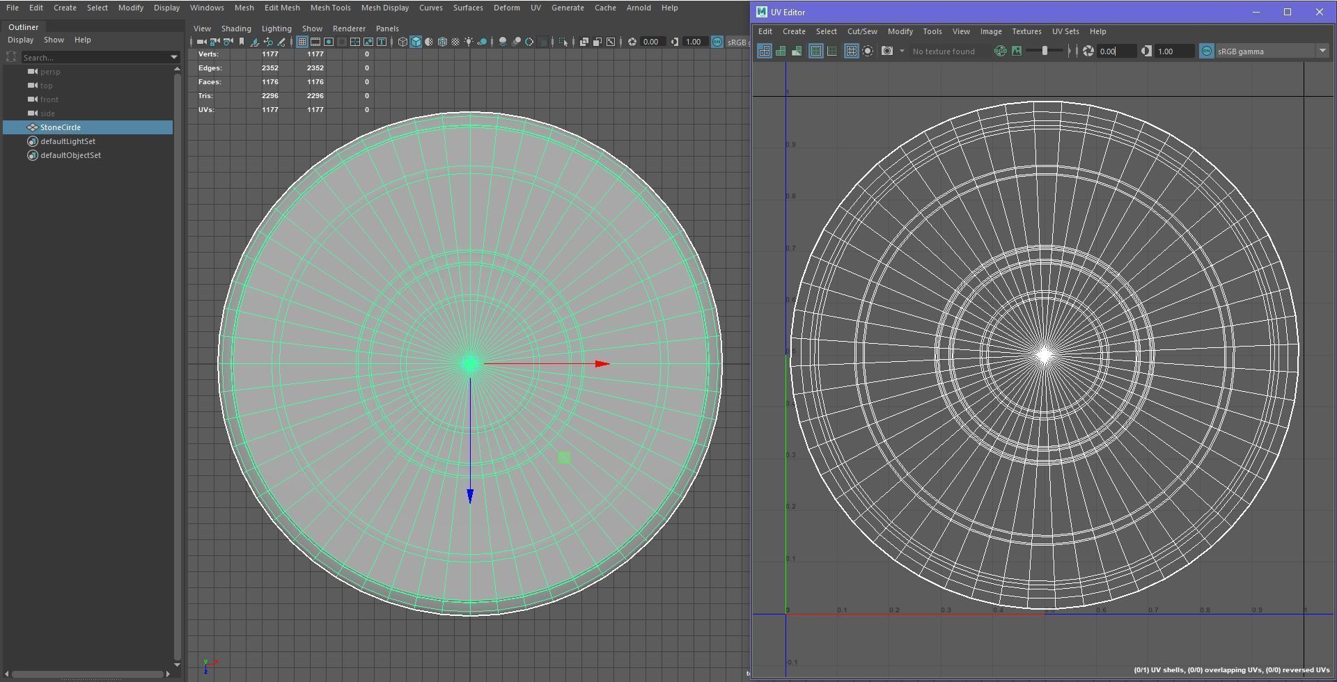 3D model Stylized Stone Floor Circle VR / AR / low-poly | CGTrader