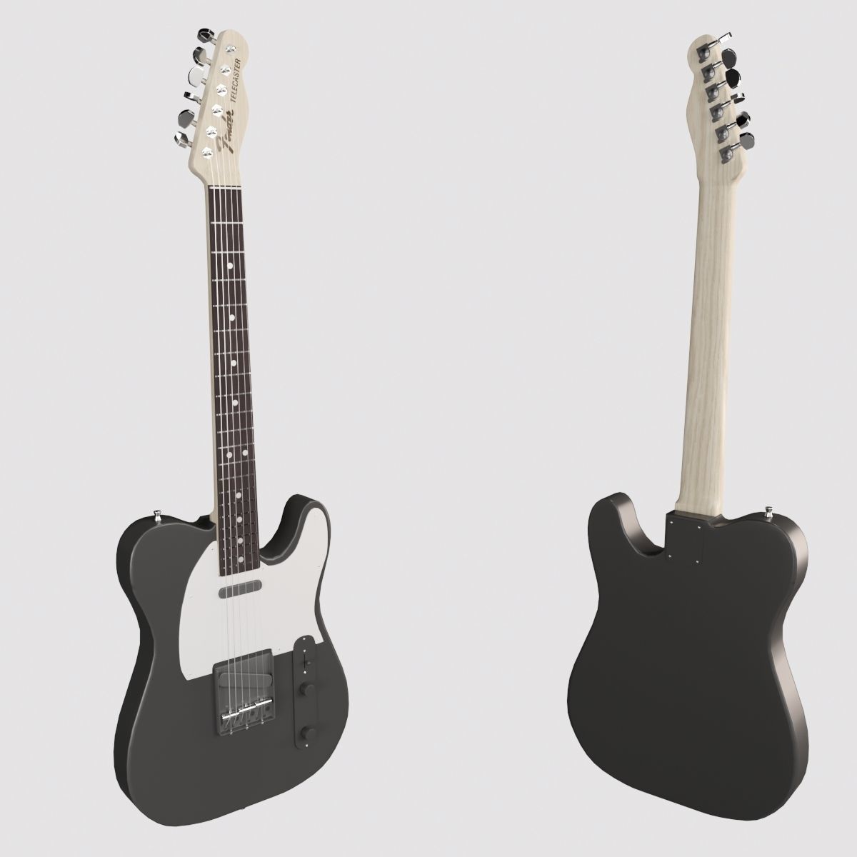 Fender Telecaster Jim Root signature free 3D model | CGTrader