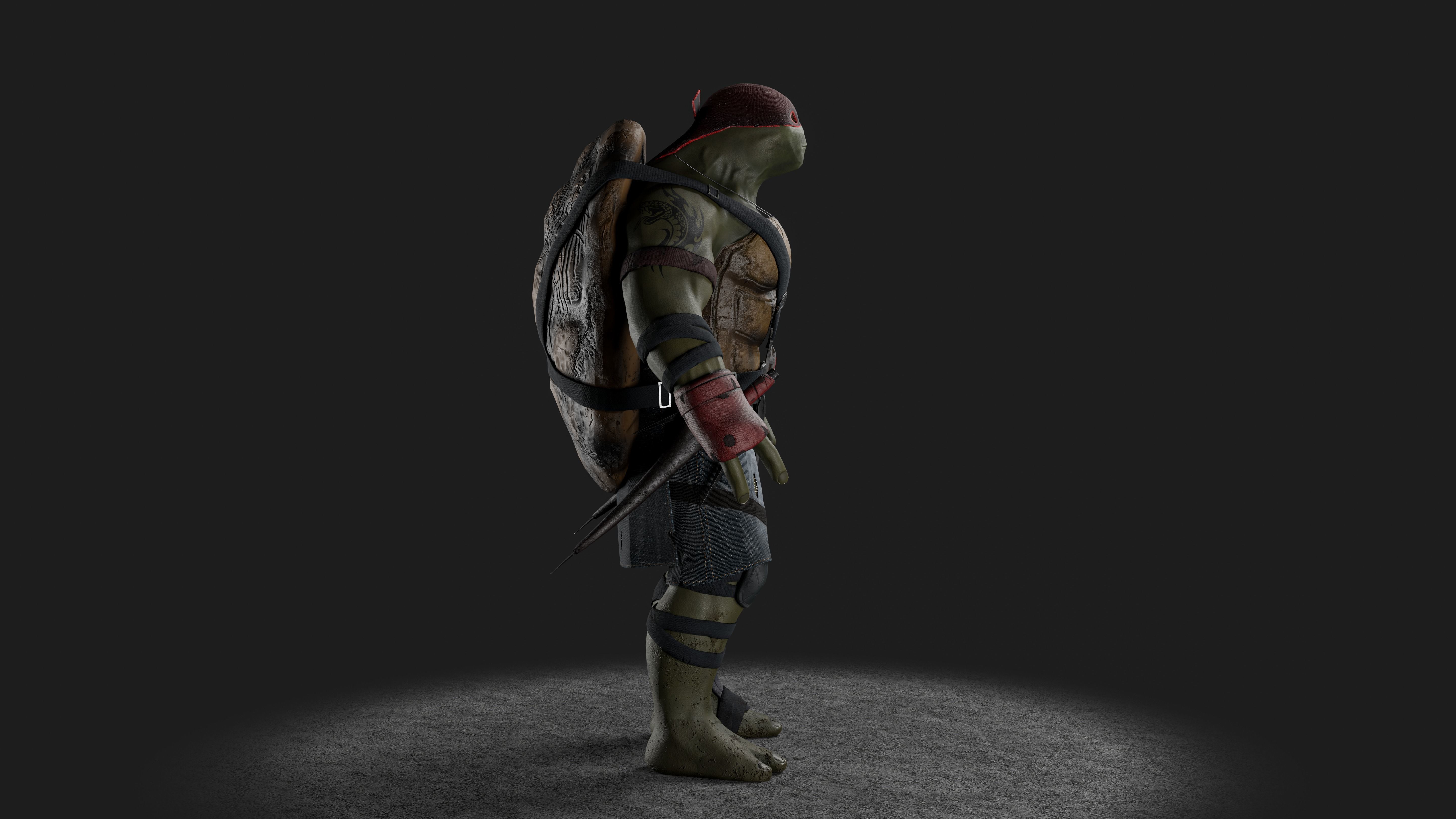 3D model TMNT Raphael rigged VR / AR / low-poly | CGTrader