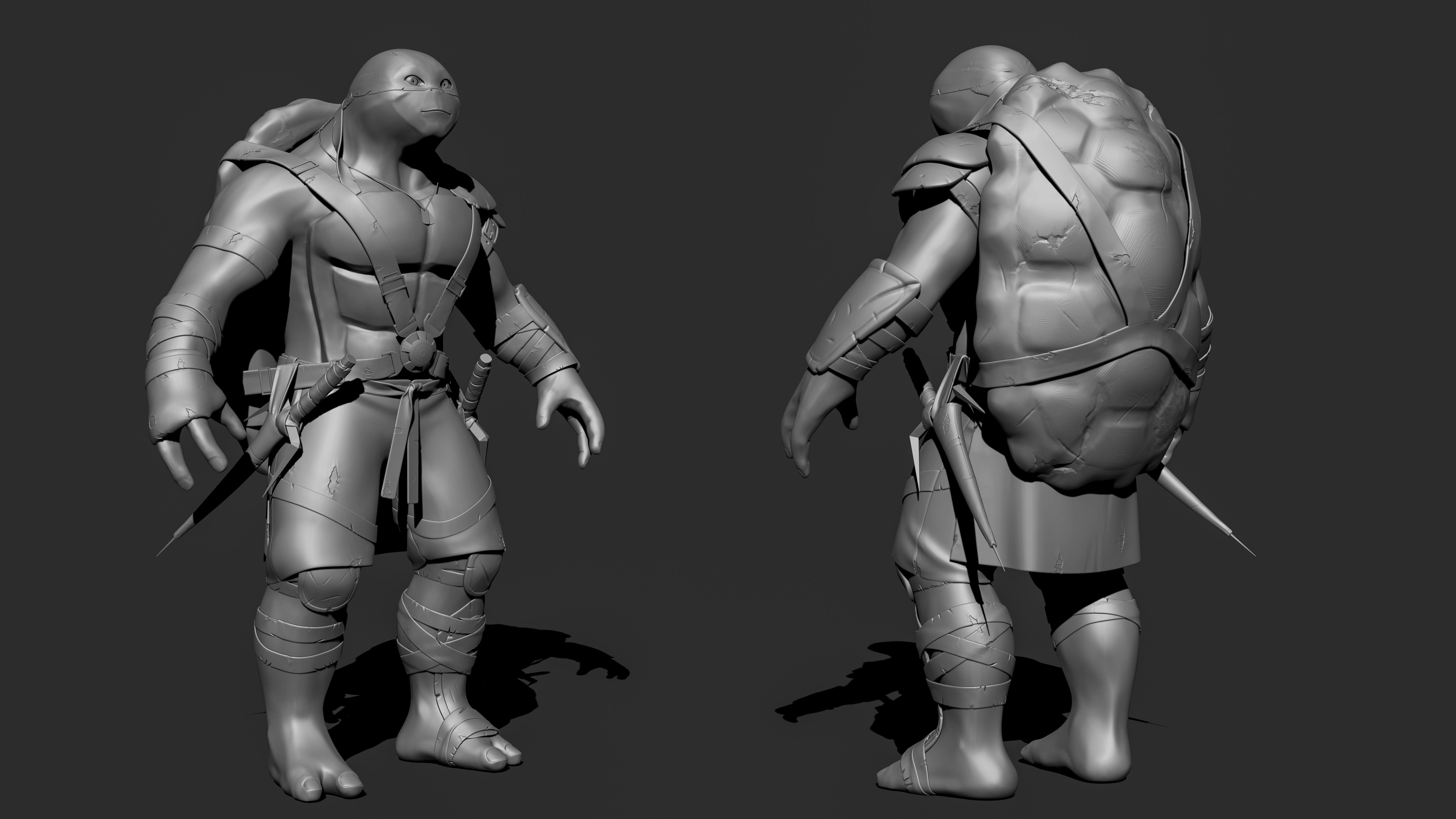 3D model TMNT Raphael rigged VR / AR / low-poly | CGTrader