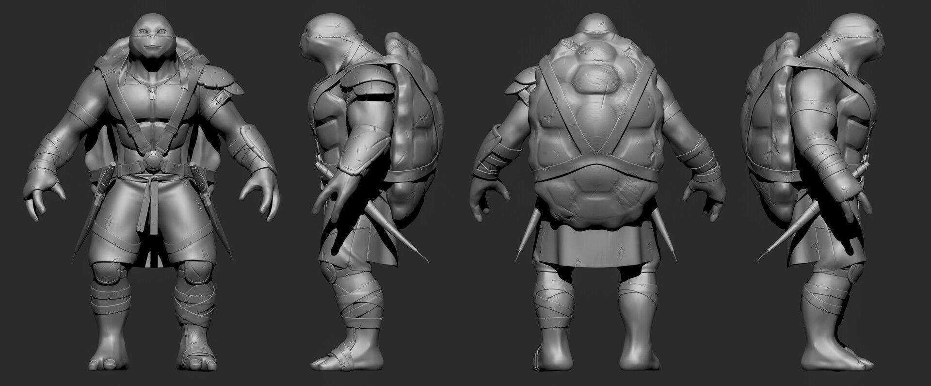 3D model TMNT Raphael rigged VR / AR / low-poly | CGTrader